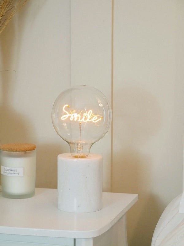 LED Neon Text Lamp - Smile | Tatton Home